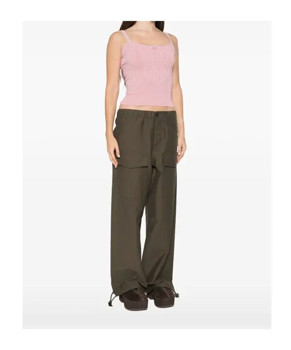 J.W.ANDERSON Knitted Pointelle Cami Top In Rose