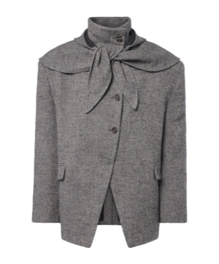 Magda Butrym Herringbone Wool And Cashmere-blend Blazer