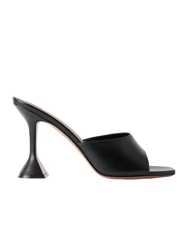Amina Muaddi Lupita 95 Leather Mules