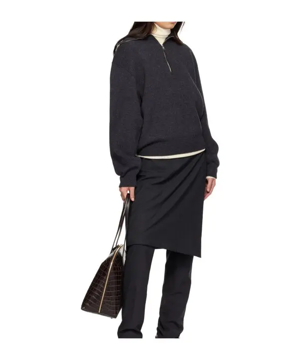 RÓHE Wool-blend Half-zip Sweater