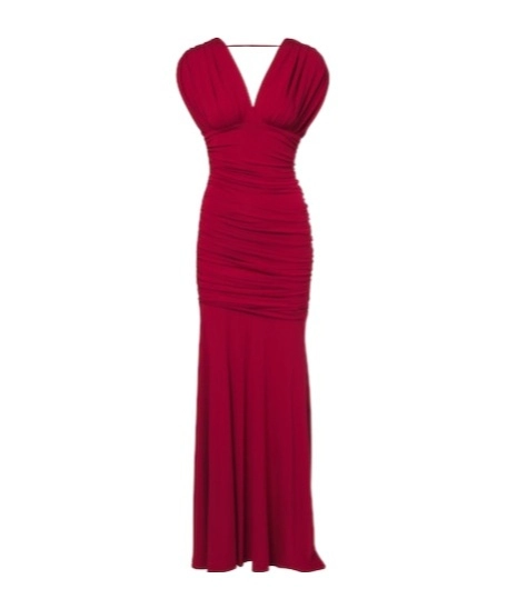 Simkhai Draped Open-back Gown - Red