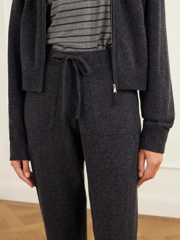 ALLUDE Hooded Cardigan Set