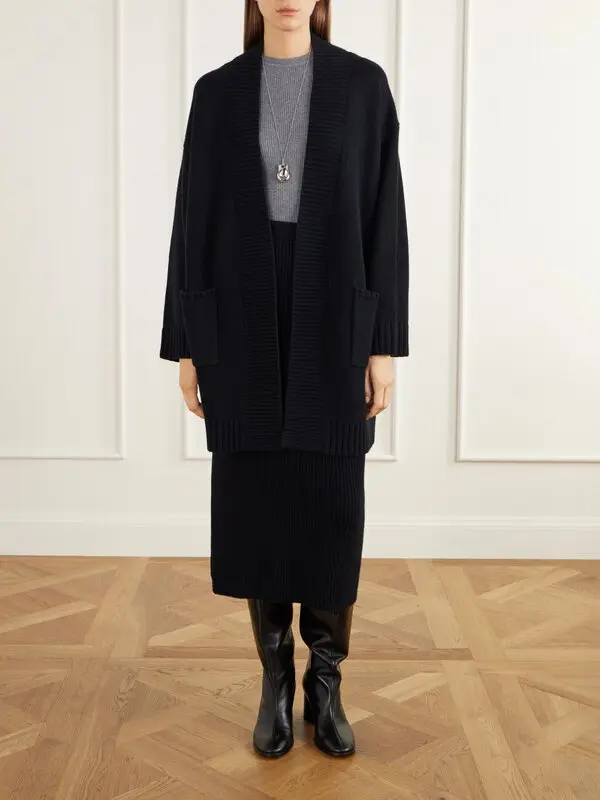 ALLUDE Casual Knitted Cardigan