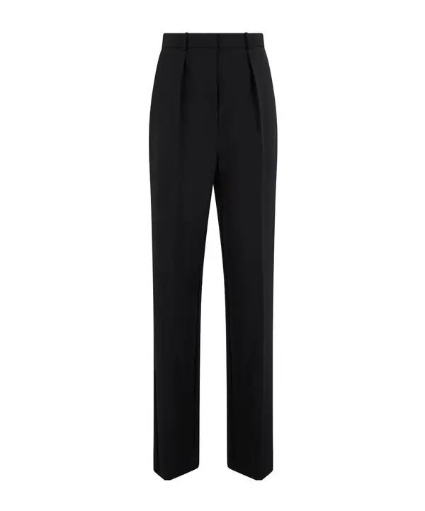 Elisabetta Franchi Pleated Zip-detail Casual Trousers