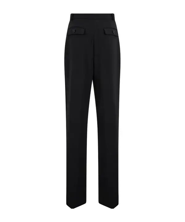 Elisabetta Franchi Pleated Zip-detail Casual Trousers
