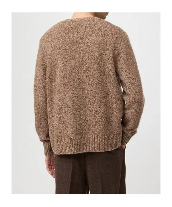 Soft Goat Relaxed Crewneck Knitted Sweater