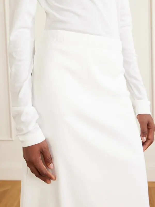 FLORE FLORE Marie Organic Cotton-jersey Midi Skirt