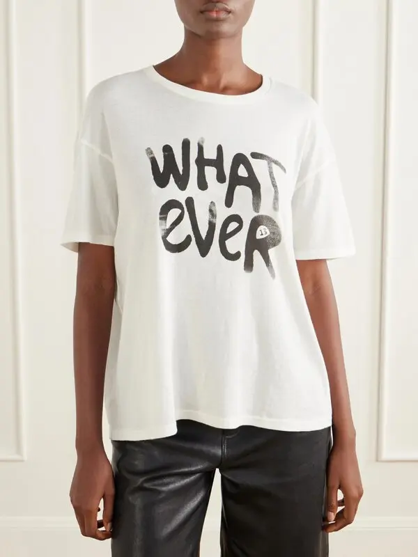 R13 Printed Cotton And Cashmere-blend Jersey T-shirt