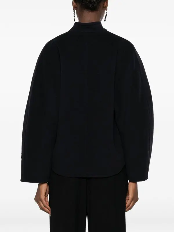 FORTE_FORTE Embroidered Buckle-fastening Coat