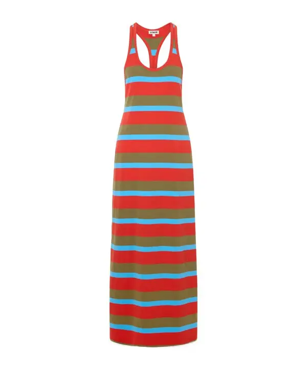 Staud Striped Maxi Dress