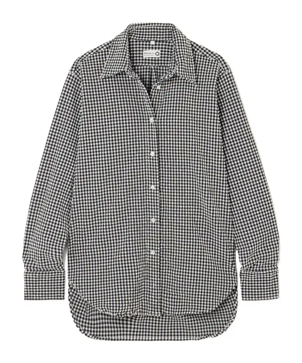 Hunza G Gingham Seersucker Shirt
