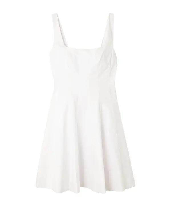 Staud Classic White Dress