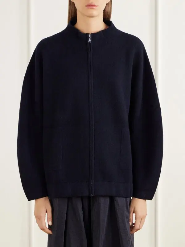 ALLUDE Minimalist Long-sleeve Jacket