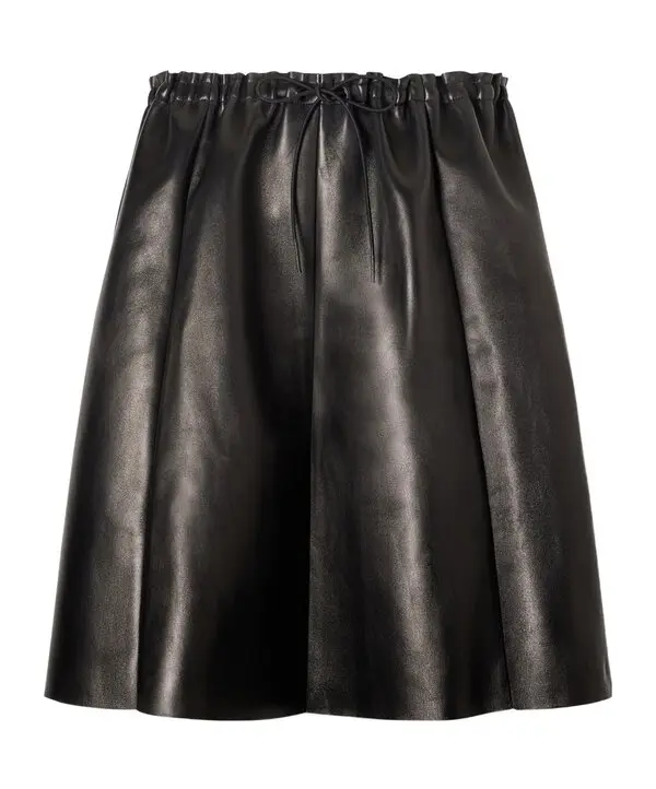 Stouls Naomi Paneled Leather Midi Skirt