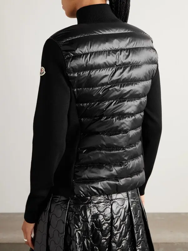 Moncler Quilted Down Cardigan