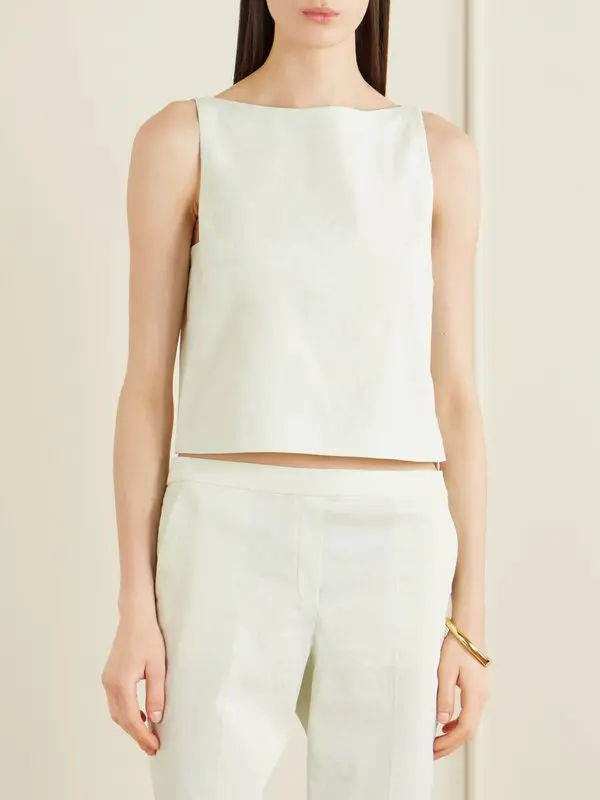 Theory Linen-blend Top