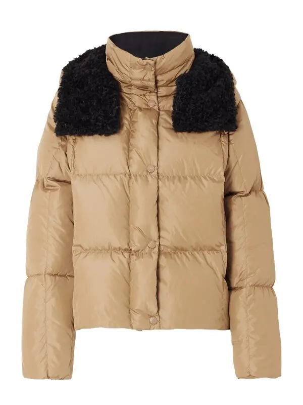 Moncler Castelnou Hooded Down Jacket - Camel
