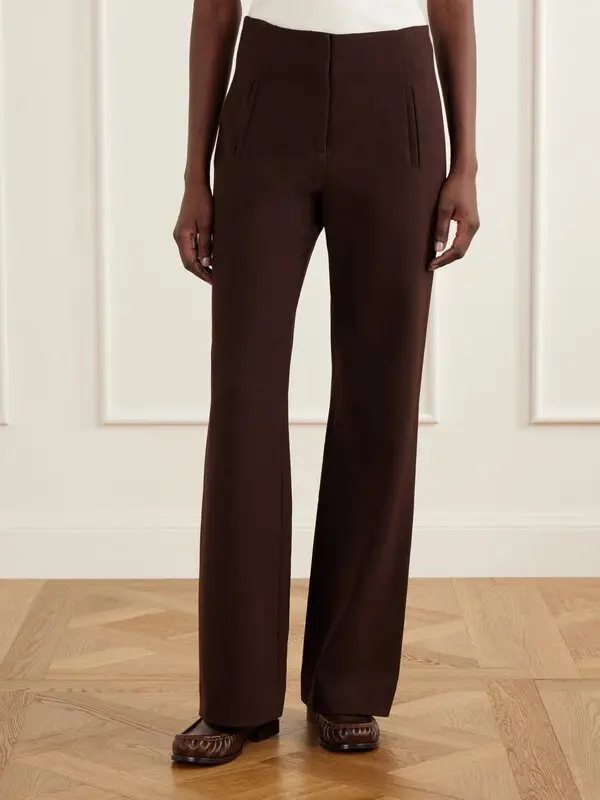 Veronica Beard High-waisted Straight Leg Pants