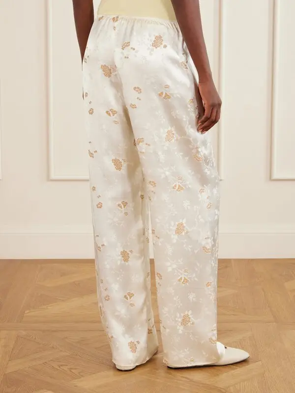 DÔEN Light Silk Floral Pants