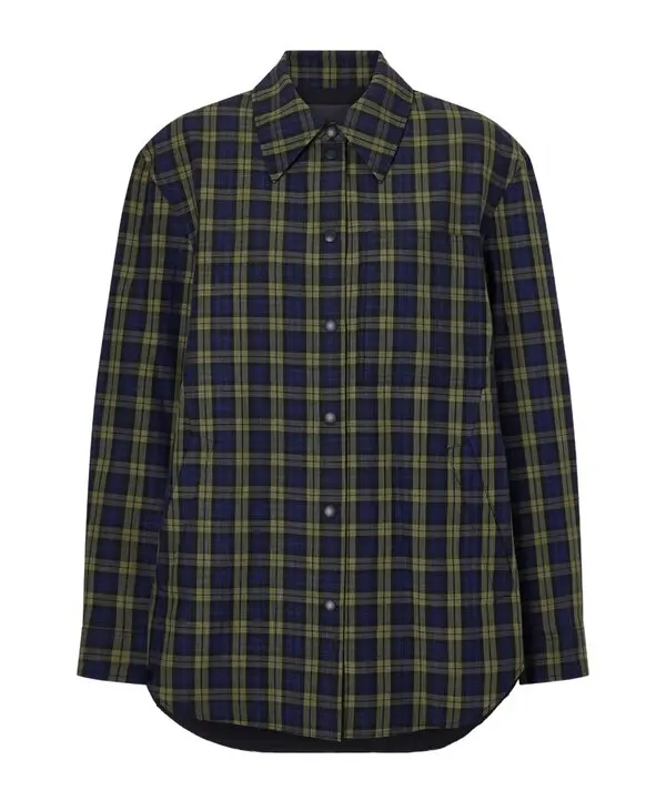 Tibi Checked Shirt Jacket