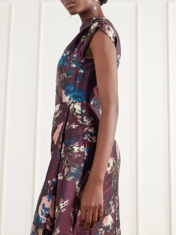 Erdem Metallic Sheen Long Dress