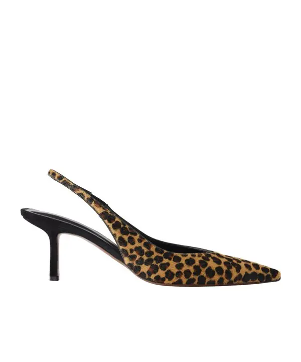 NEOUS Leopard-print Calf Hair Pumps