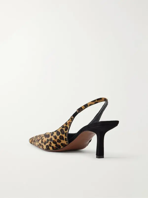 NEOUS Leopard-print Calf Hair Pumps