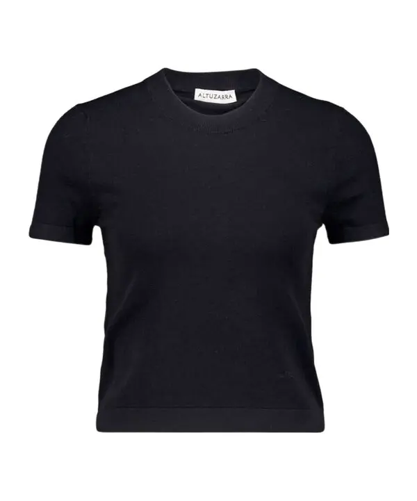 Altuzarra Manny Short-sleeve Sweater - Black