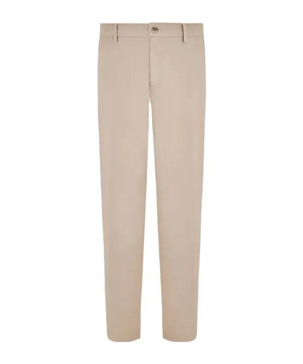 Canali Comfortable Cotton Twill Chino Pants