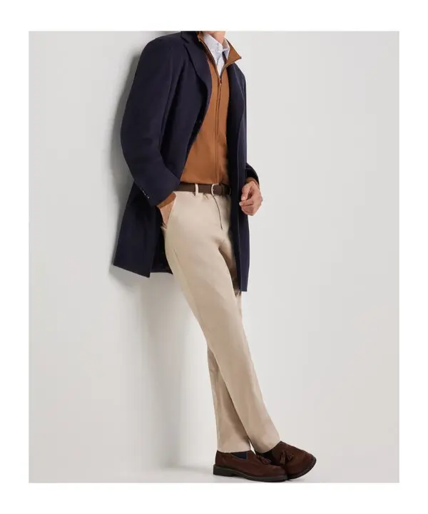 Canali Comfortable Cotton Twill Chino Pants