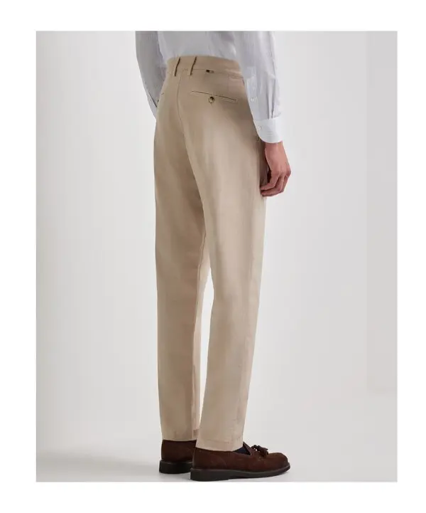 Canali Comfortable Cotton Twill Chino Pants