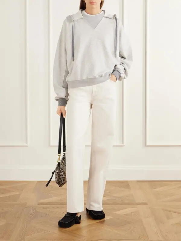 MOTHER Two-tone Color Block Hoodie