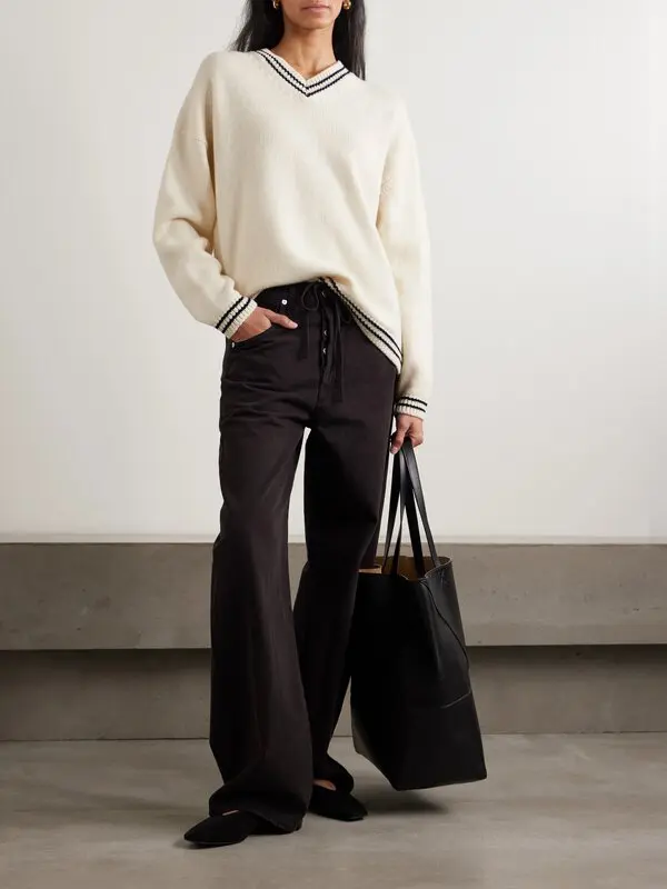 Daughter Slouch Striped Wool Sweater