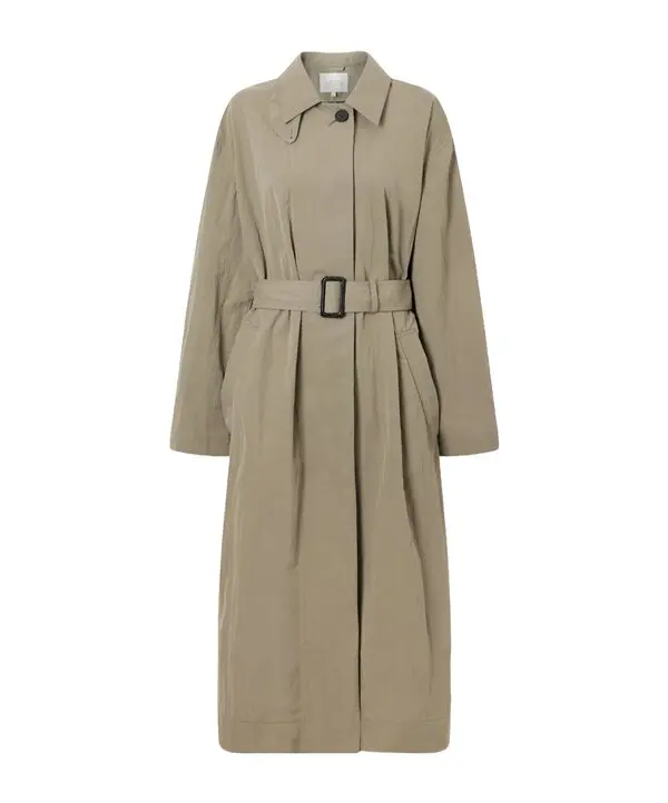 Studio Nicholson Campion Belted Crinkled-shell Trench Coat