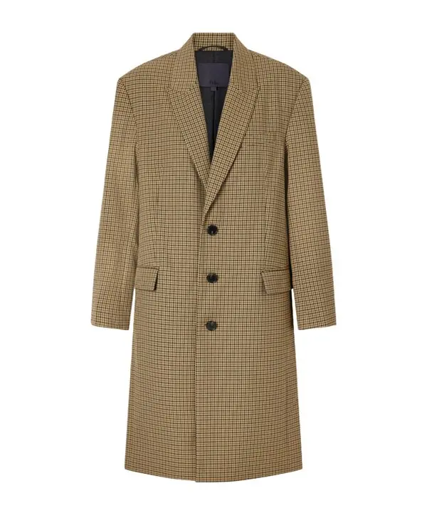 Tibi Checked Twill Coat