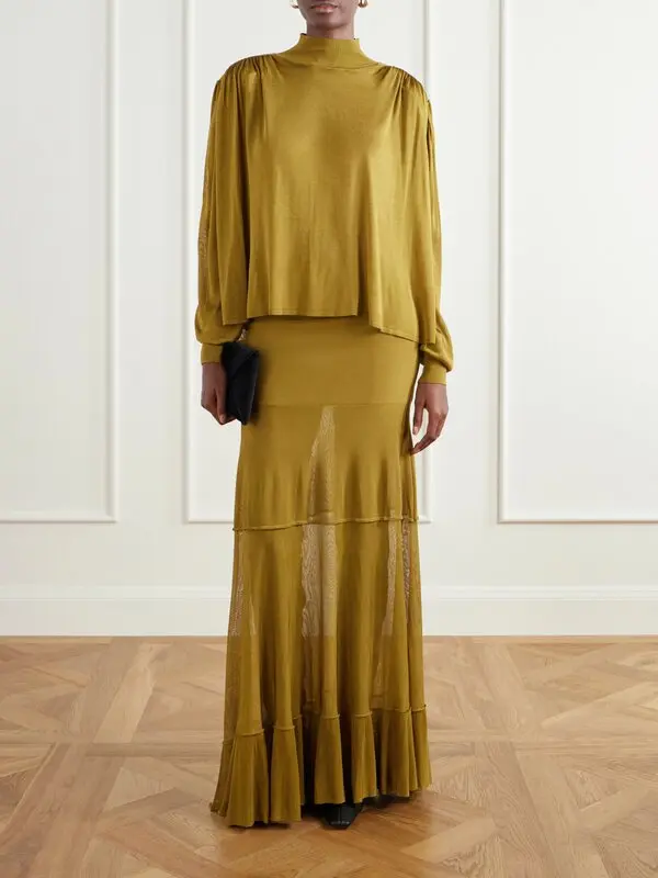 Altuzarra Yellow-green Knit Top