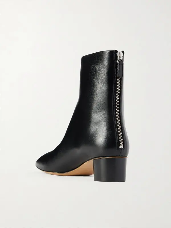 Le Monde Beryl Carole Leather Ankle Boots