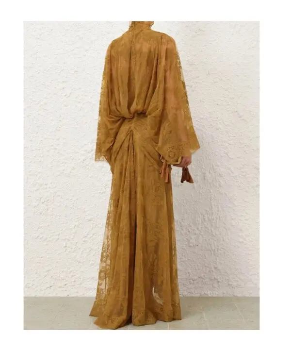Zimmermann Ascent Batwing Lace Gown