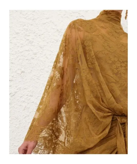 Zimmermann Ascent Batwing Lace Gown