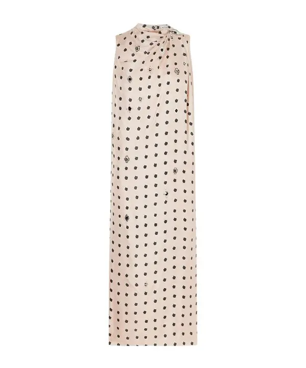 Altuzarra Printed Silk-satin Maxi Dress