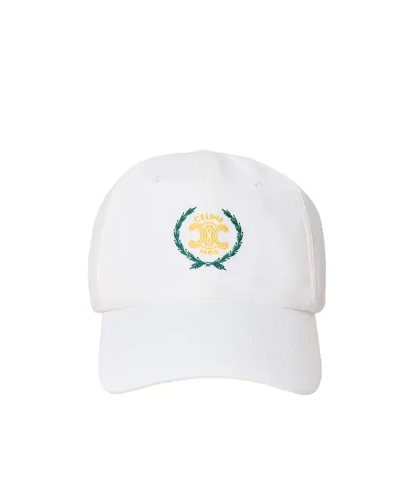 Celine Richelieu Cap In Light Cotton Twill