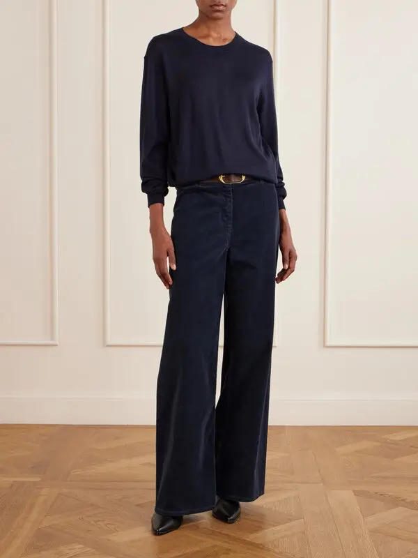 NILI LOTAN Cashmere And Silk-blend Sweater