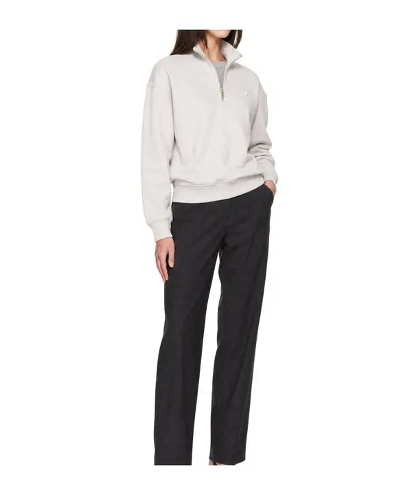 Maison Kitsuné Quarter-zip Fox-patch Sweatshirt