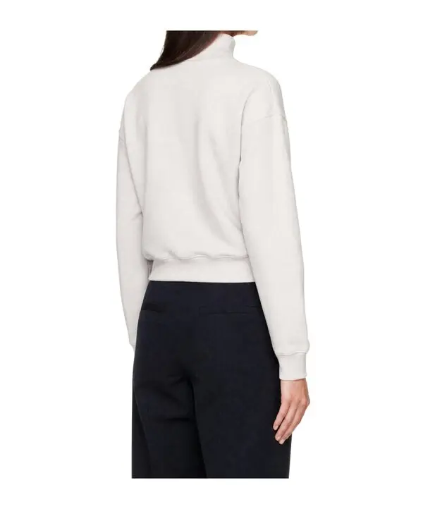 Maison Kitsuné Quarter-zip Fox-patch Sweatshirt