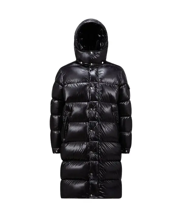 Moncler Hanoverian Logo Patch Quilted Coat