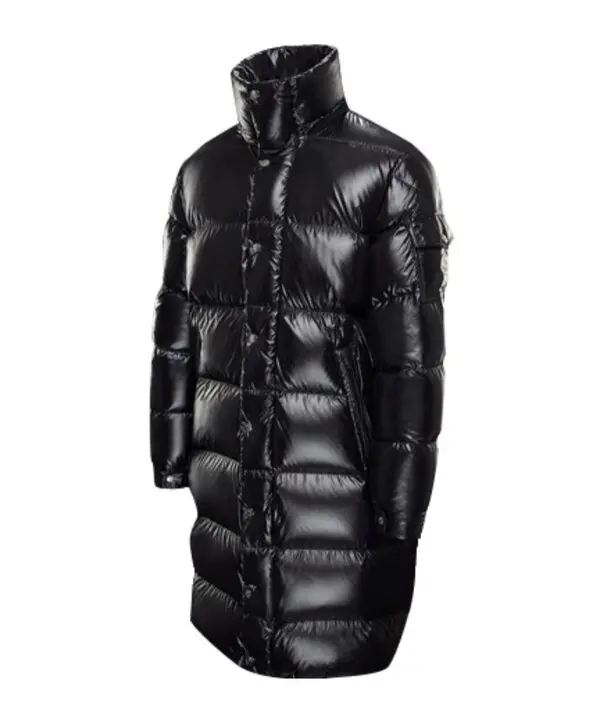 Moncler Hanoverian Logo Patch Quilted Coat