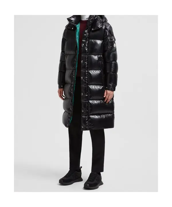 Moncler Hanoverian Logo Patch Quilted Coat