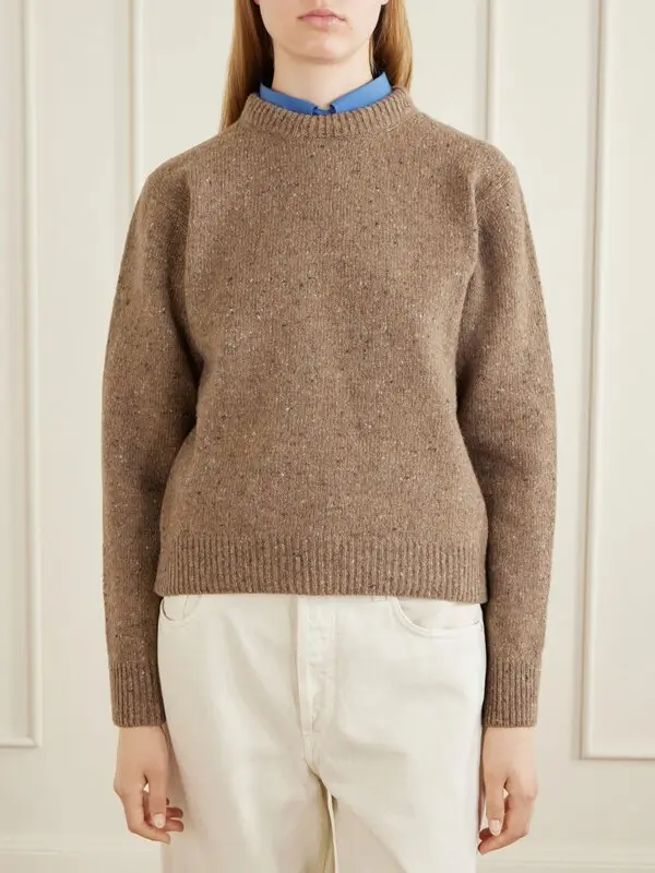 RÓHE Mélange Wool-blend Sweater