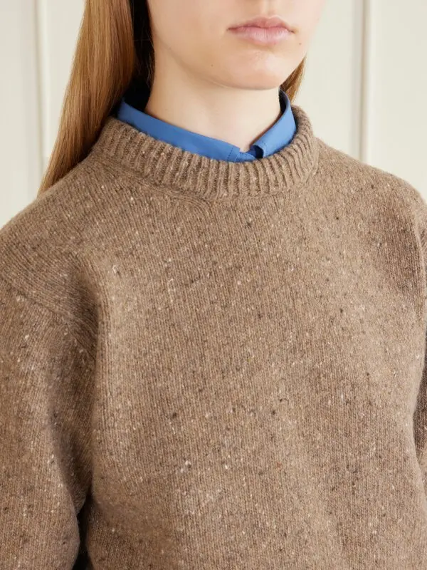 RÓHE Mélange Wool-blend Sweater