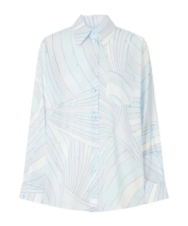 Emilio Pucci Iride Print Muslin Shirt